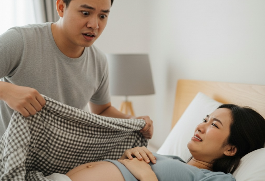 Vợ mang thai 6 tháng không chịu bước xuống giường, chồng nghi ngờ vén ...